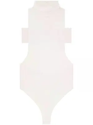 COURREGES Mock-neck Sleeveless Top - Neutrals