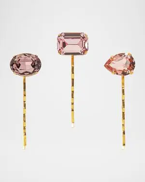JENNIFER BEHR Karina Bobby Pin Set - Rose