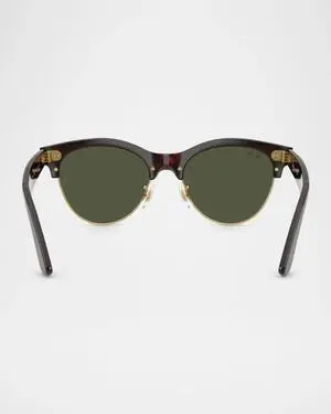 Ray-ban Round Frame Sunglasses - Green