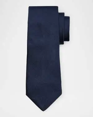 Brunello Cucinelli Brunello Cucinelli Silk And Cotton Tie Blue