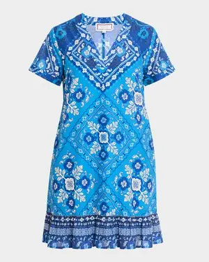 Johnny Was Floral-Print Flounce Shift Dress In Ciena - 60% Off |  Editorialist
