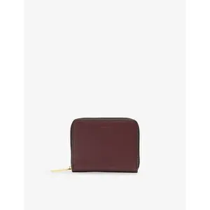 ALLSAINTS Lena Zipped Leather Wallet 1 Size Dark Red