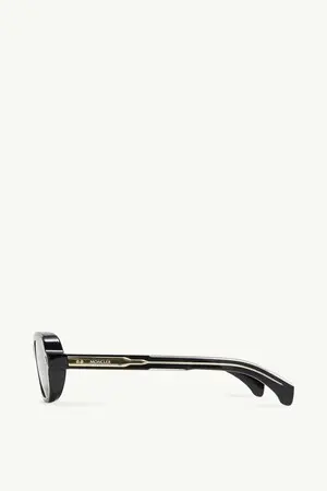 Moncler Suntrap Rectangle Sunglasses - Black