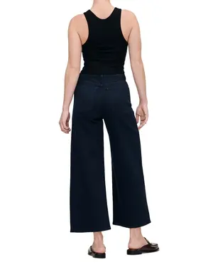 DL1961 Petite Hepburn Wide Leg High Rise Ankle Jeans