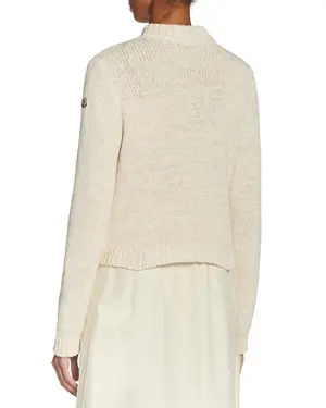Moncler Padded Mixed Media Jacket - Natural