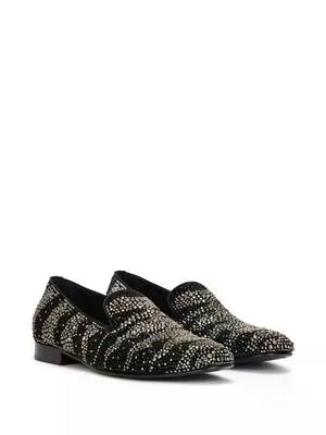 Roberto Cavalli Rhinestone-embellished Loafers
