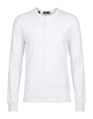 TOM FORD T-shirt Ivory Size Lyocell, Cotton - White