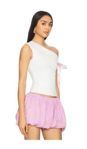 MORE TO COME Raquel Tie Sleeve Top
