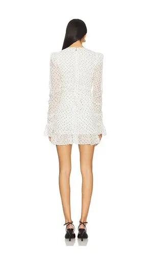ROTATE BY BIRGER CHRISTENSEN Printed Long Sleeve Dress