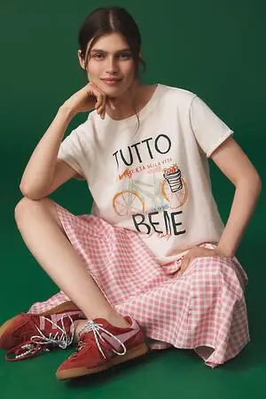 Maeve Jordan Nickson Tutto Bene Graphic T-shirt - Ivory