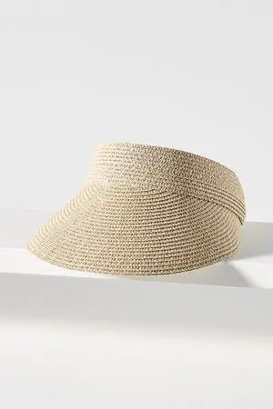 San Diego Hat Venecia Straw Visor - Blue
