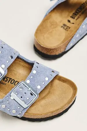 BIRKENSTOCK Arizona Rivets Sandals - Stone Blue