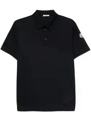 Moncler Cotton Polo Shirt - Blue