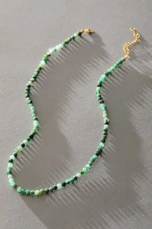 ATMA PREMA Natural Stone Necklace - Emerald