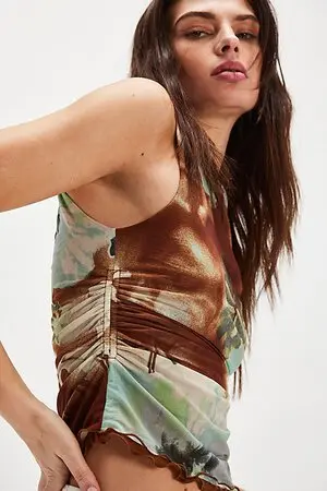 Free People Ash Printed Knit Top