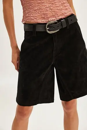 Free People We The Free Dylan Vegan Suede Long Shorts