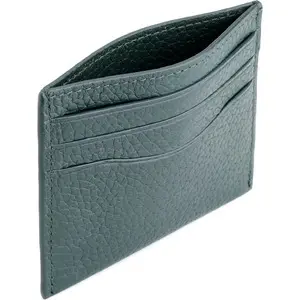 ROYCE NEW YORK Rfid Leather Card Holder - Dark Green