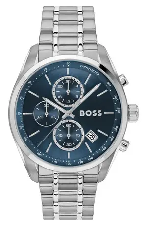 BOSS Grand Prix Bracelet Watch - Blue