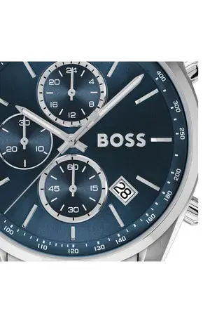 BOSS Grand Prix Bracelet Watch - Blue