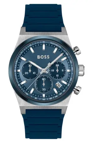 BOSS Candor Chronograph Strap Watch - Blue