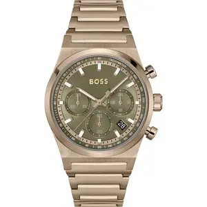 BOSS Candor Chronograph Bracelet Watch - Olive Green