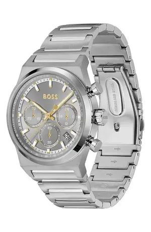 BOSS Candor Chronograph Bracelet Watch - Gray