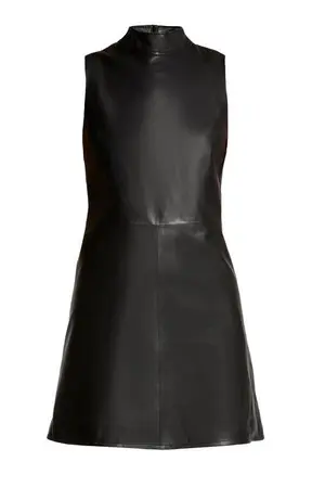 AS By DF As B Y Df Crawford Upcycled Leather A-line Dress