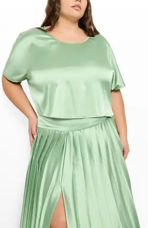AS By DF As B Y Df Pleated Maxi Skirt