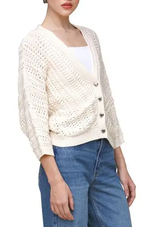 Avec Les Filles Dolman Sleeve Cotton Cardigan