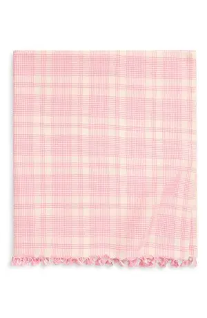 HEATHER TAYLOR HOME Marianne Plaid Small Tablecloth - Peony