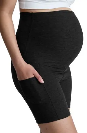 Beyond Yoga Maternity Pocket Bike Shorts