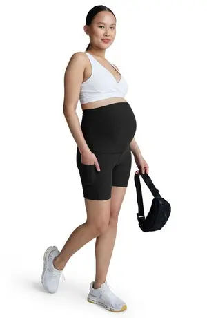 Beyond Yoga Maternity Pocket Bike Shorts