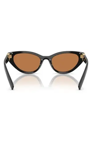 Miu Miu 54mm Butterfly Sunglasses - Black/brown