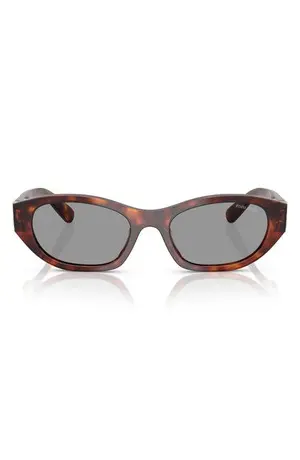 Miu Miu 53mm Irregular Sunglasses - Grey