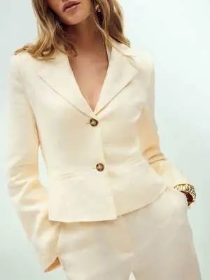 REFORMATION Easton Linen Jacket