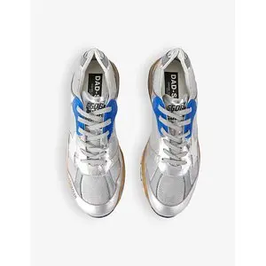 GOLDEN GOOSE Running Dad Star-patch Low-top Trainers - Silver Com