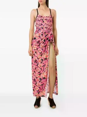 AMIR SLAMA Floral-print Pareo