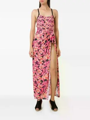 AMIR SLAMA Floral-print Bodysuit