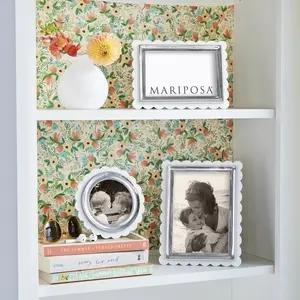 MARIPOSA Acrylic Scallop Picture Frame, 4 X 6