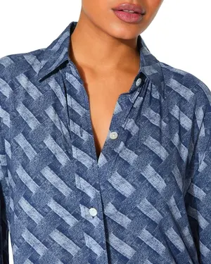 Kurt Geiger Printed Shirt Dress Cover Up