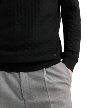 Emporio Armani Virgin Wool Sweater - Black