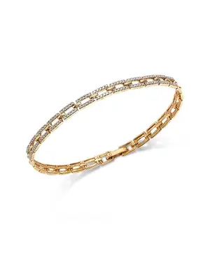 Bloomingdale'S Diamond Link Bracelet In 14k Yellow - Gold