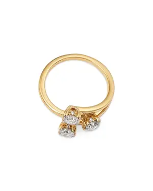 Bloomingdale'S Diamond Bypass Ring 1.0 Tcw In 14k Yellow
