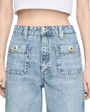 Sandro Faded Straight Jeans
