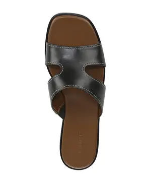 Vince Meyers Leather Slide Sandals