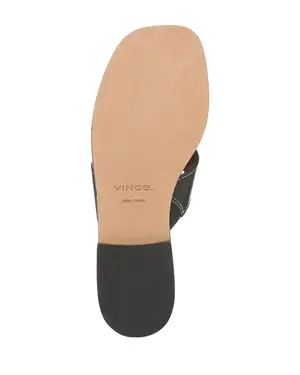 Vince Meyers Leather Slide Sandals