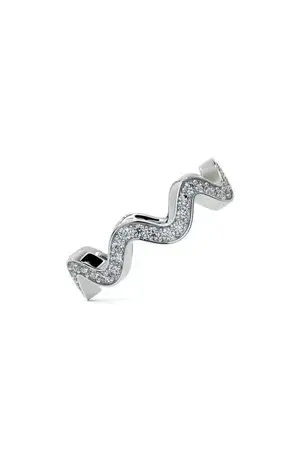Lagos Caviar Spark Diamond Wave Eternity Ring