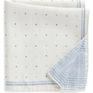 JACK VICTOR Gillis Reversible Silk Pocket Square - Stone