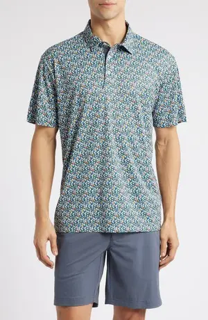 SWANNIES Ridge Floral Golf Polo