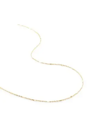 Monica Vinader Shimmer Chain Necklace - Yellow Gold
